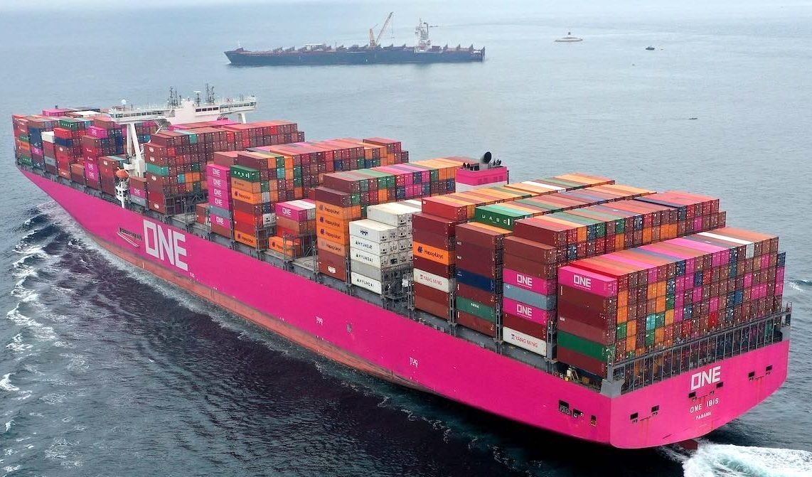 Container ship loses nearly 2,000 cargo carriers in Pacific storm